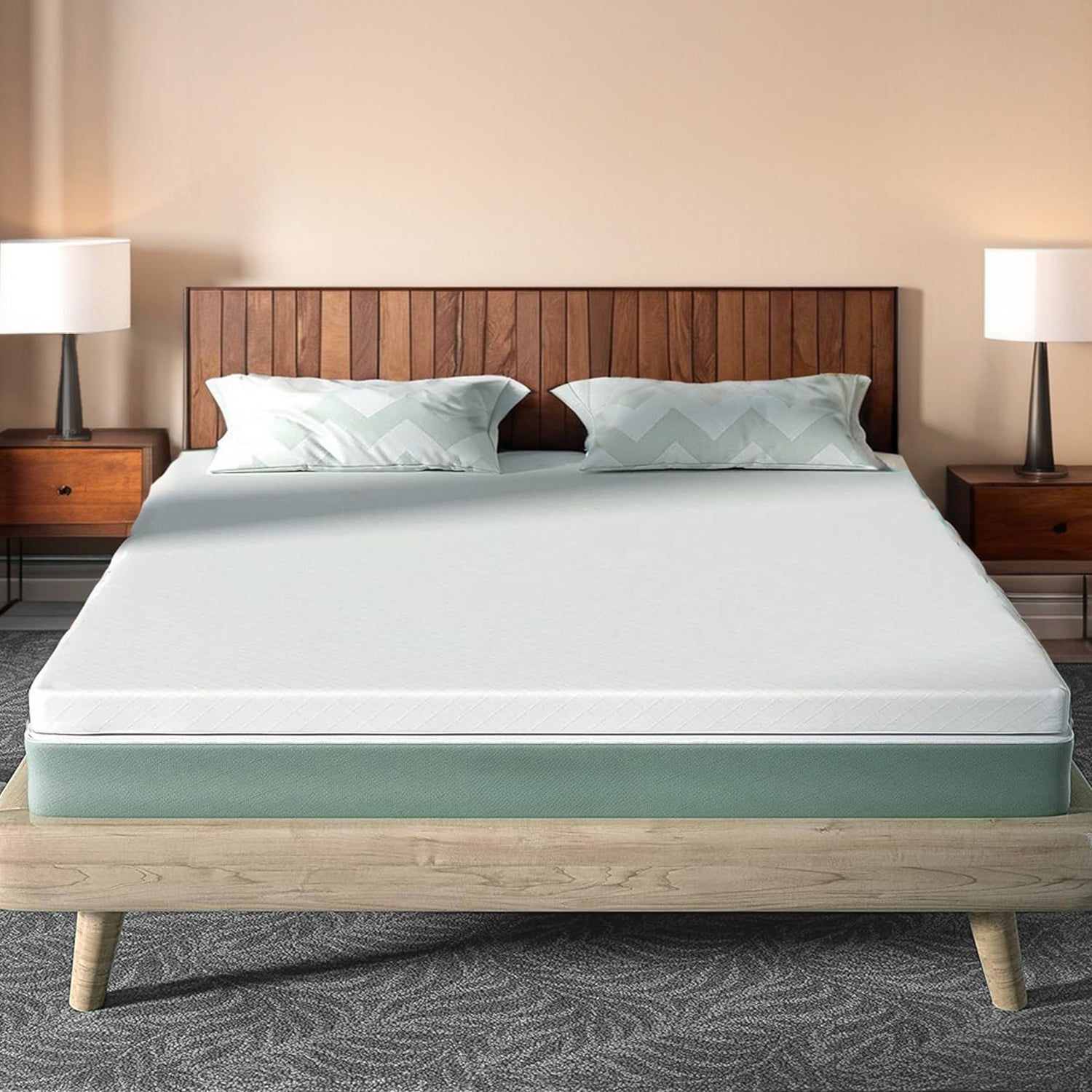2 Inch Memory Foam Mattress Topper for Back Pain with Removable & Wash ...