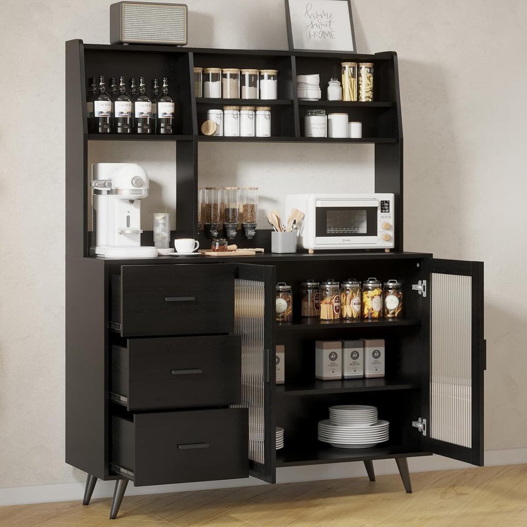 Black kitchen dresser cabinet store